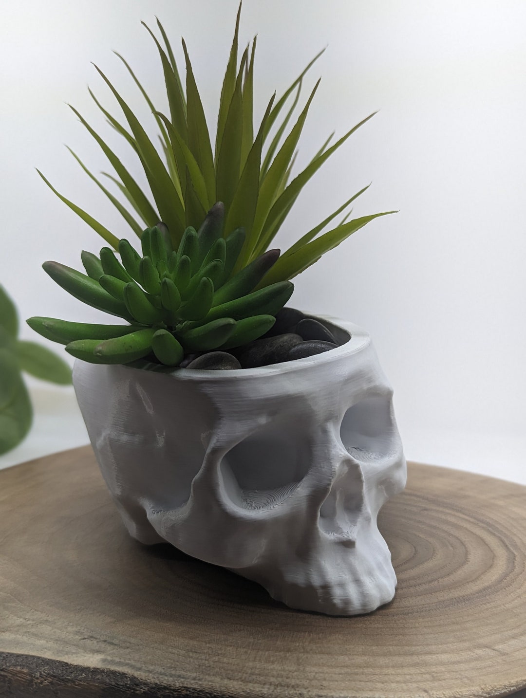 Creepy Chic: 3D Printed Skull Planter With Drain Holes - Perfect for ...