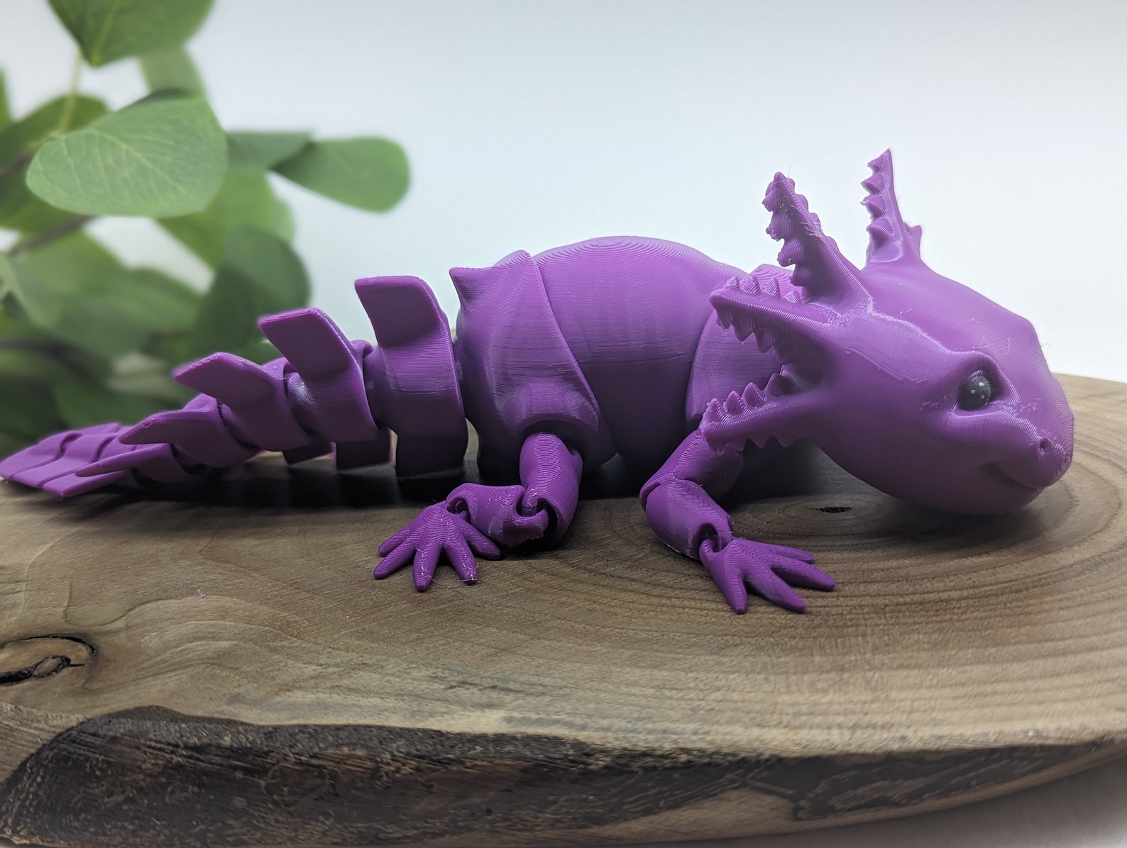 Big SMILE Axolotl Toy| Articulated Stress Relief | 3D Printed Worry Pet ...