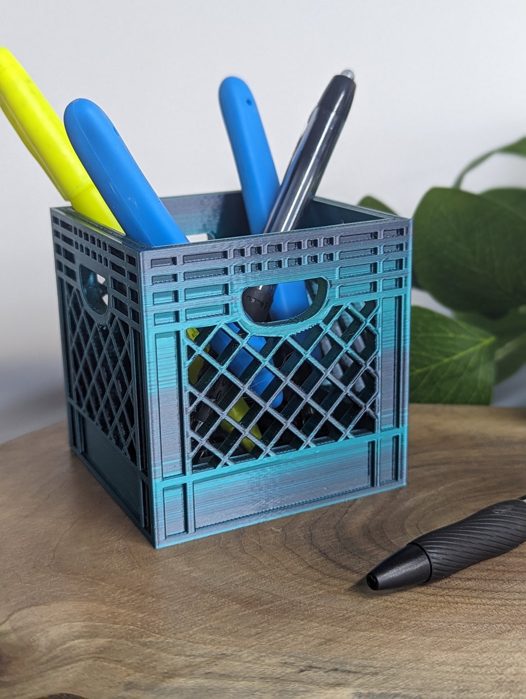 Mini Milk Crate Organizer Large Size- 3D Printed Pen Holder, Office ...