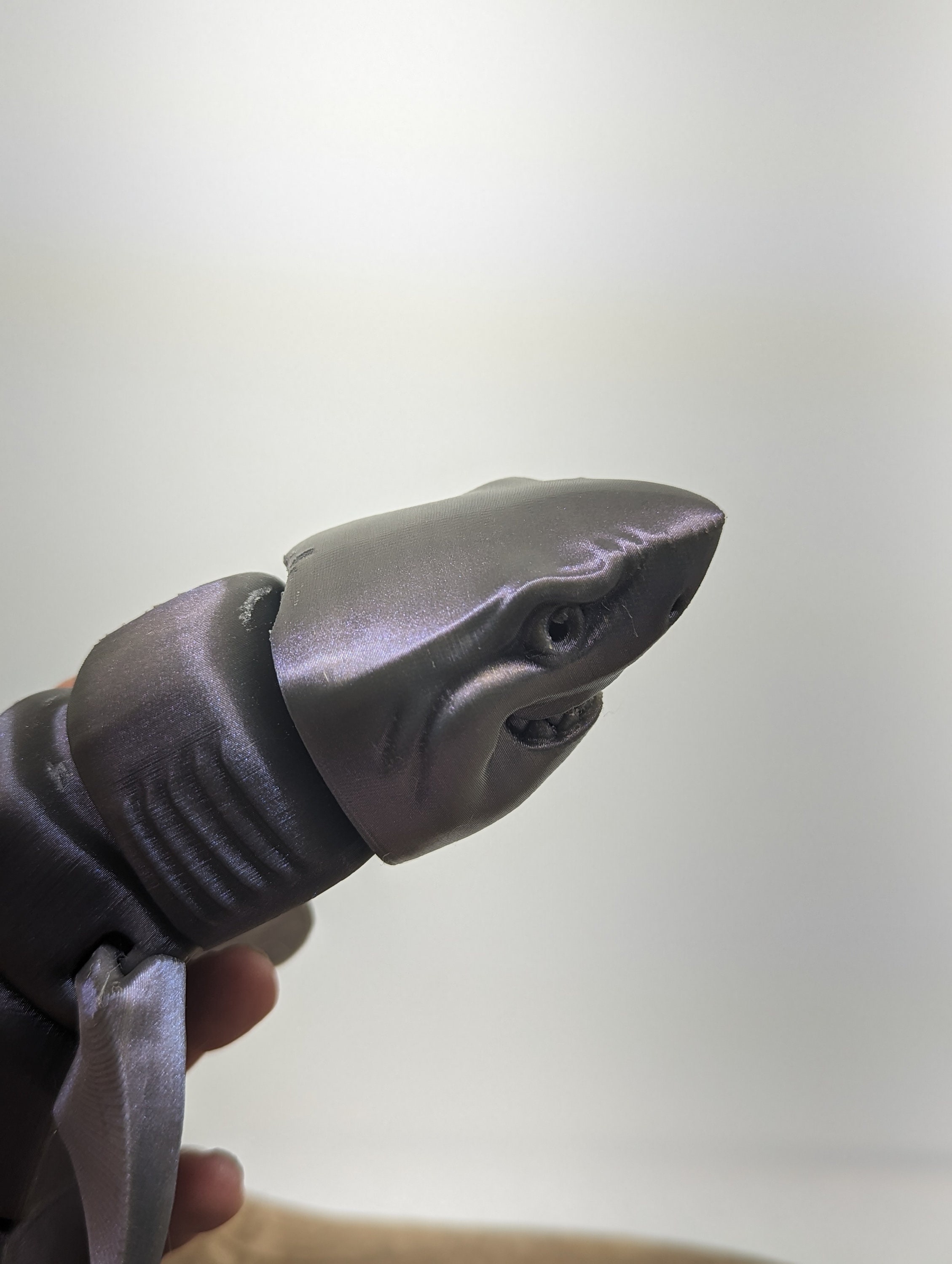 Articulated GREAT White Shark Fidget Toy - 3D Printed and Water ...