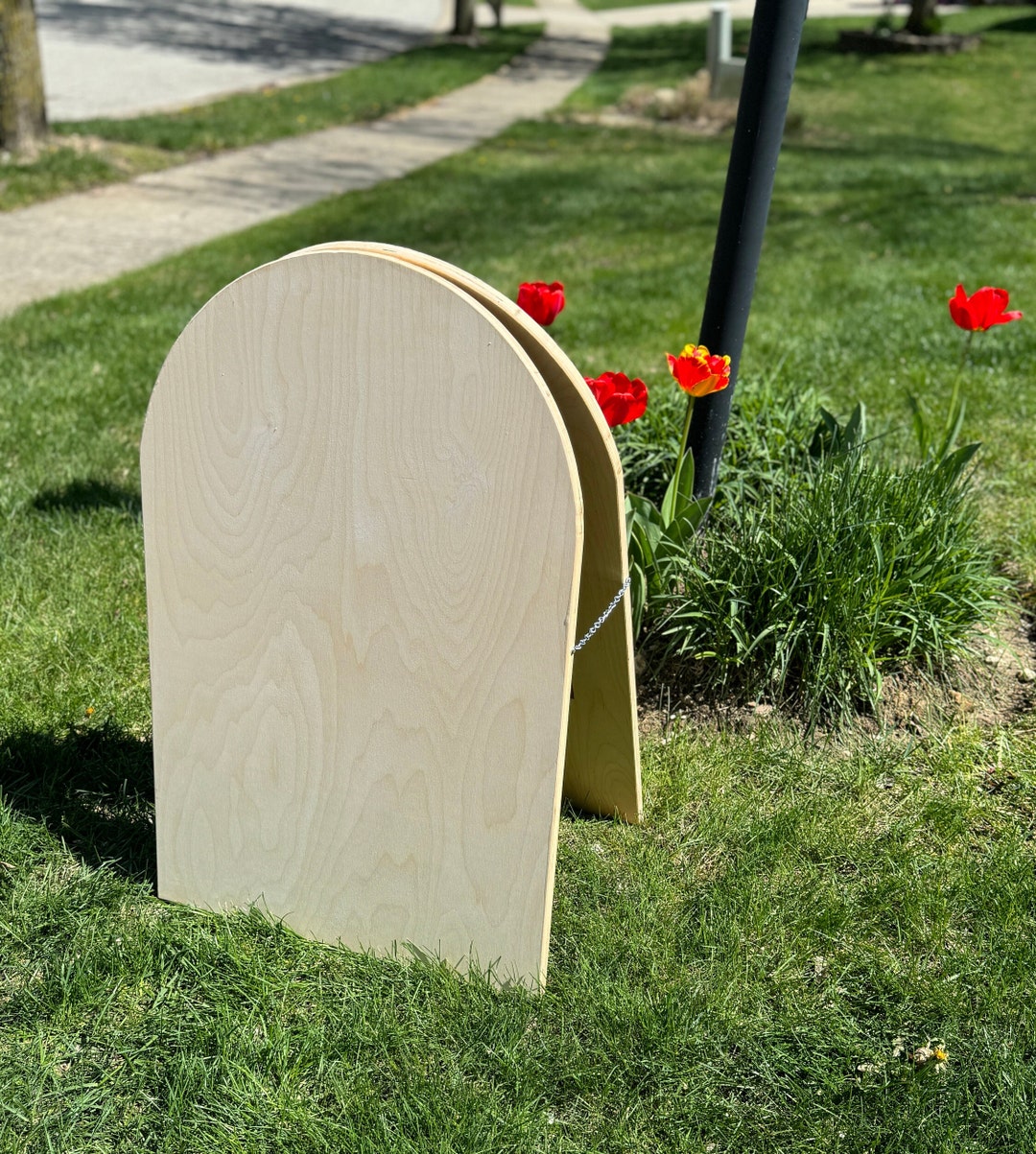 Blank Curved Wood A Frame Sandwich Board Sidewalk Welcome Menu Sign - Etsy
