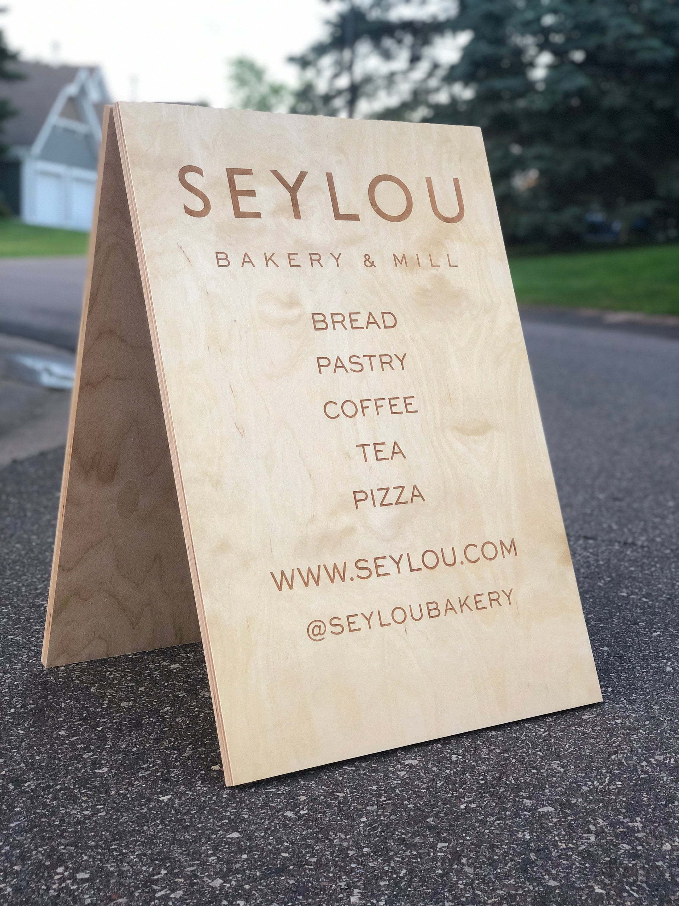 Custom Engraved Wood A-frame Sign: Business Welcome Sign - Etsy