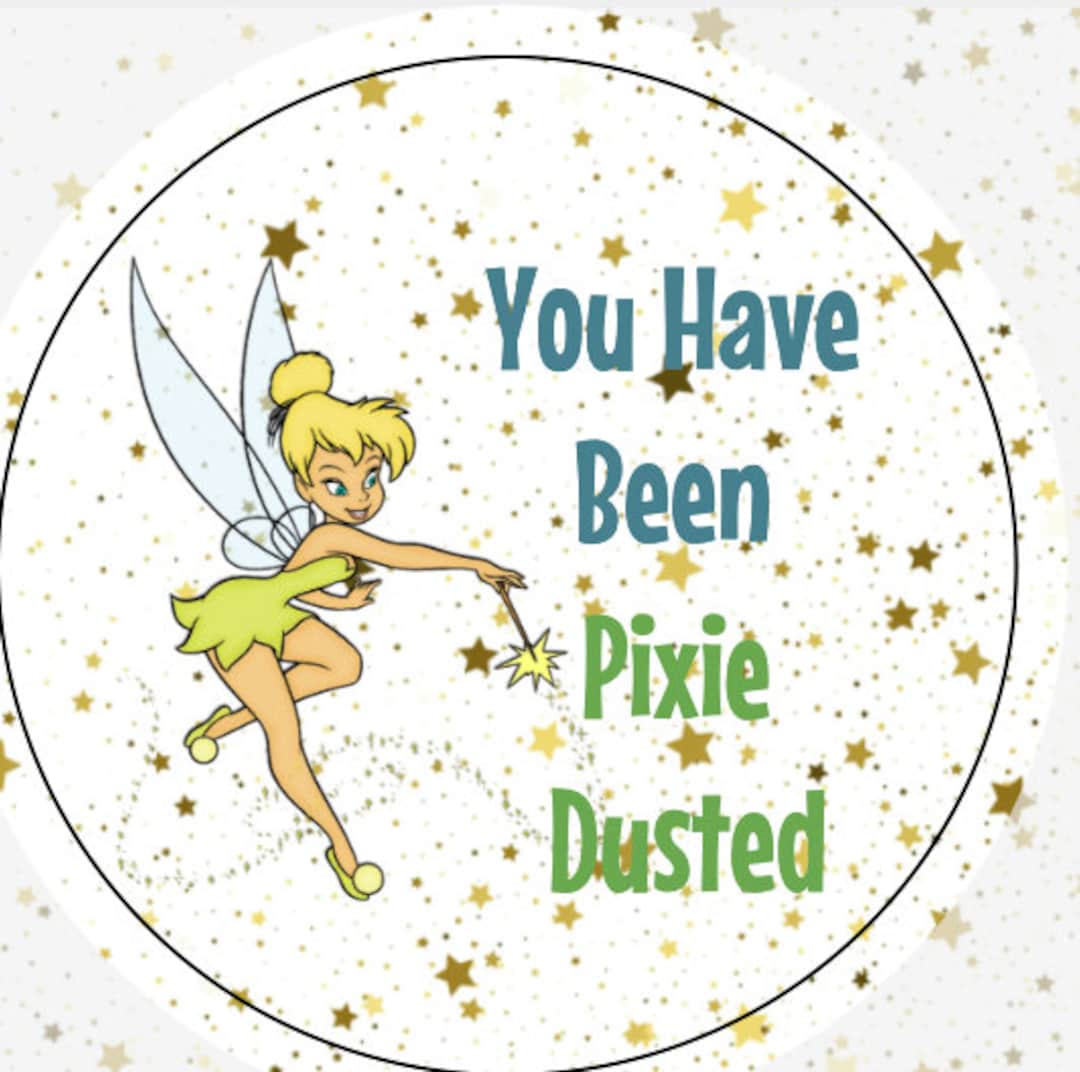 You Have Been Pixie Dusted Tinkerbell Sticker Sheet of 20-2 in , Fish ...