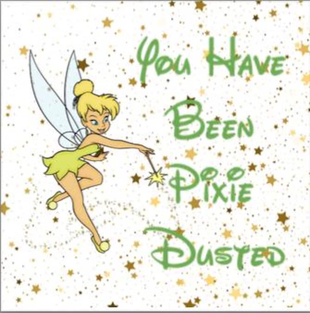 You Have Been Pixie Dusted Tinkerbell Square Stickers 6 3x3 Disney ...