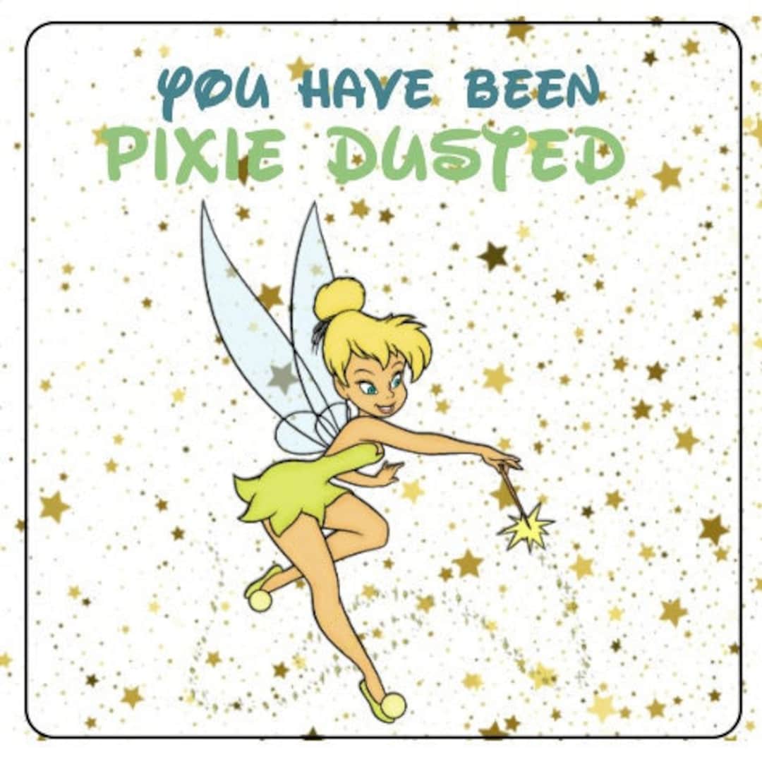 Tinker Bell Stickers,you Have Been Pixie Dusted Sticker Sheet of 9, Fish Extender Gift, Disney ...