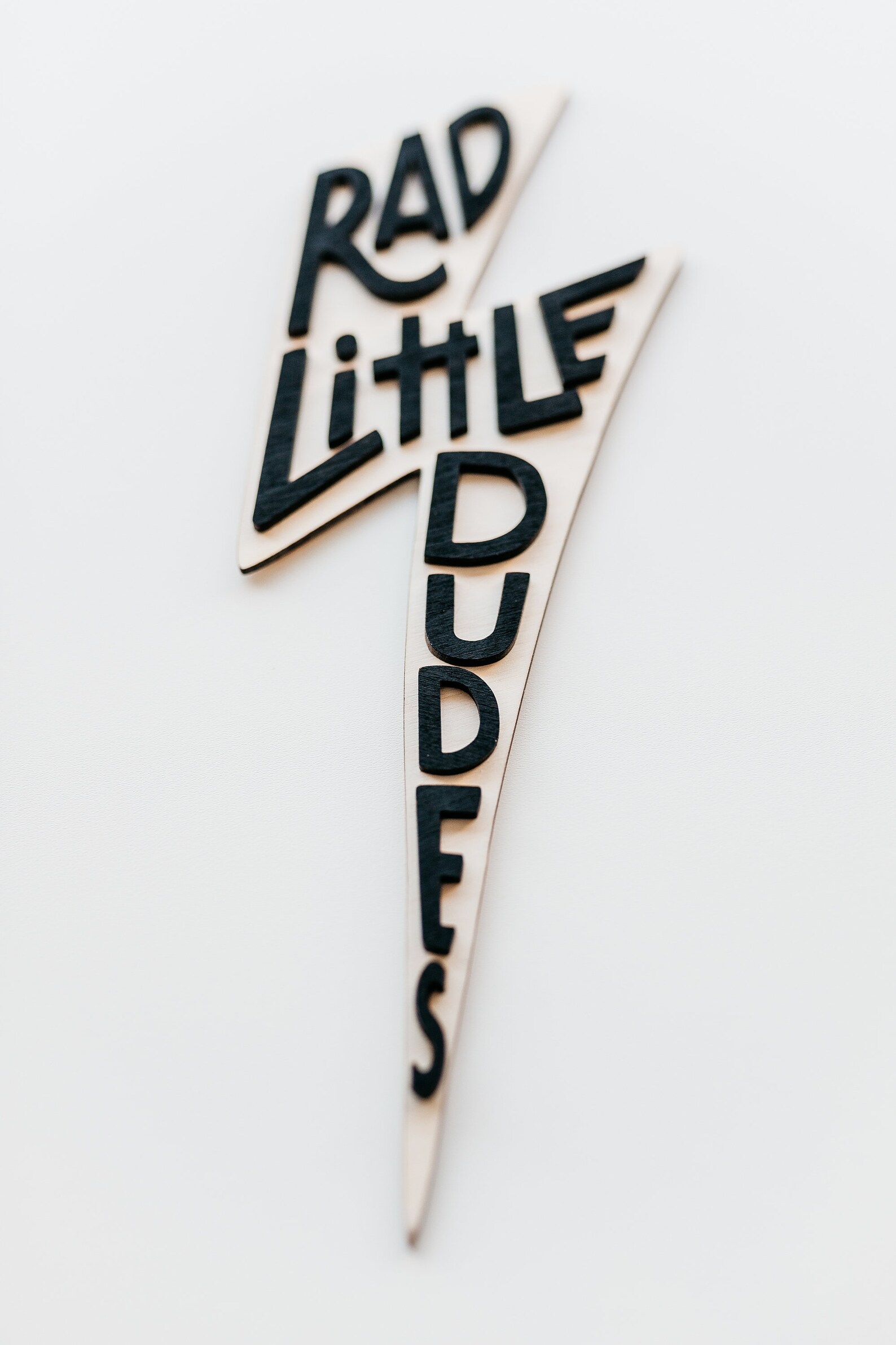 Rad Little Dudes Kids Room Lightening Bolt Sign Boys Room Raw - Etsy