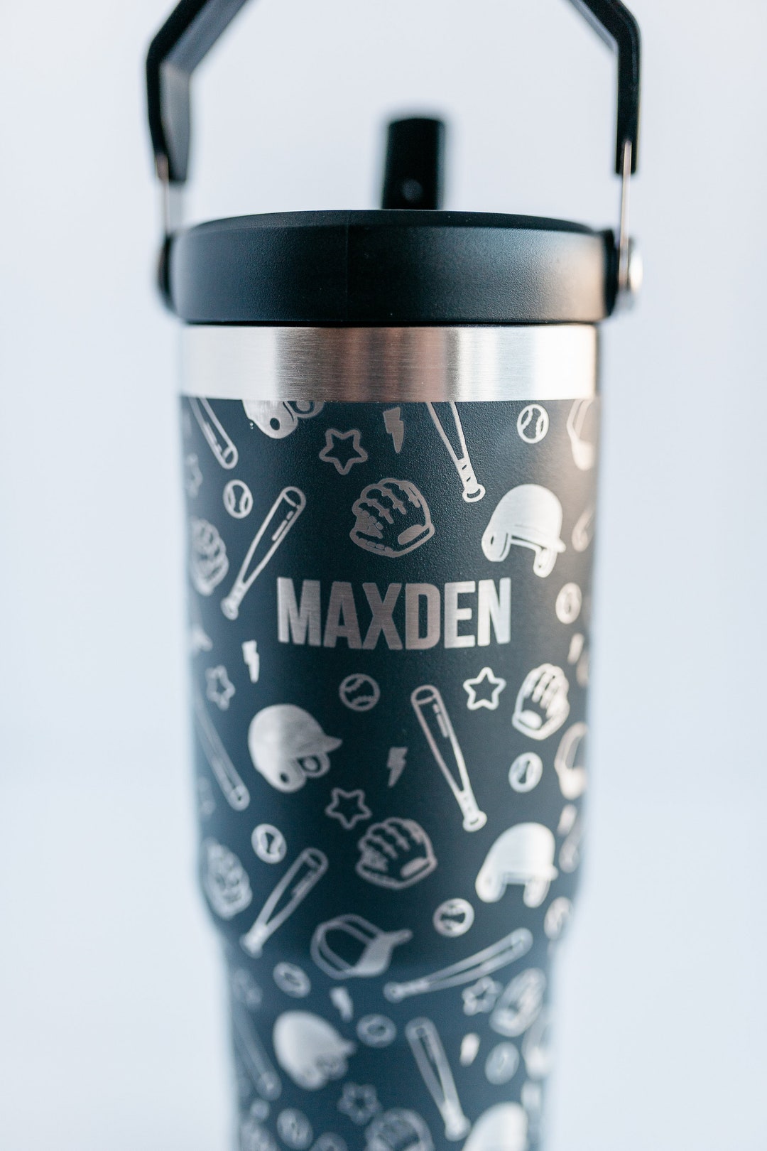 Stanley 30oz Tumbler | BASEBALL Design Custom Engraved & Personalized ...