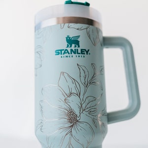 Stanley 40oz Tumbler | Custom Engraved With Magnolia Florals - Etsy