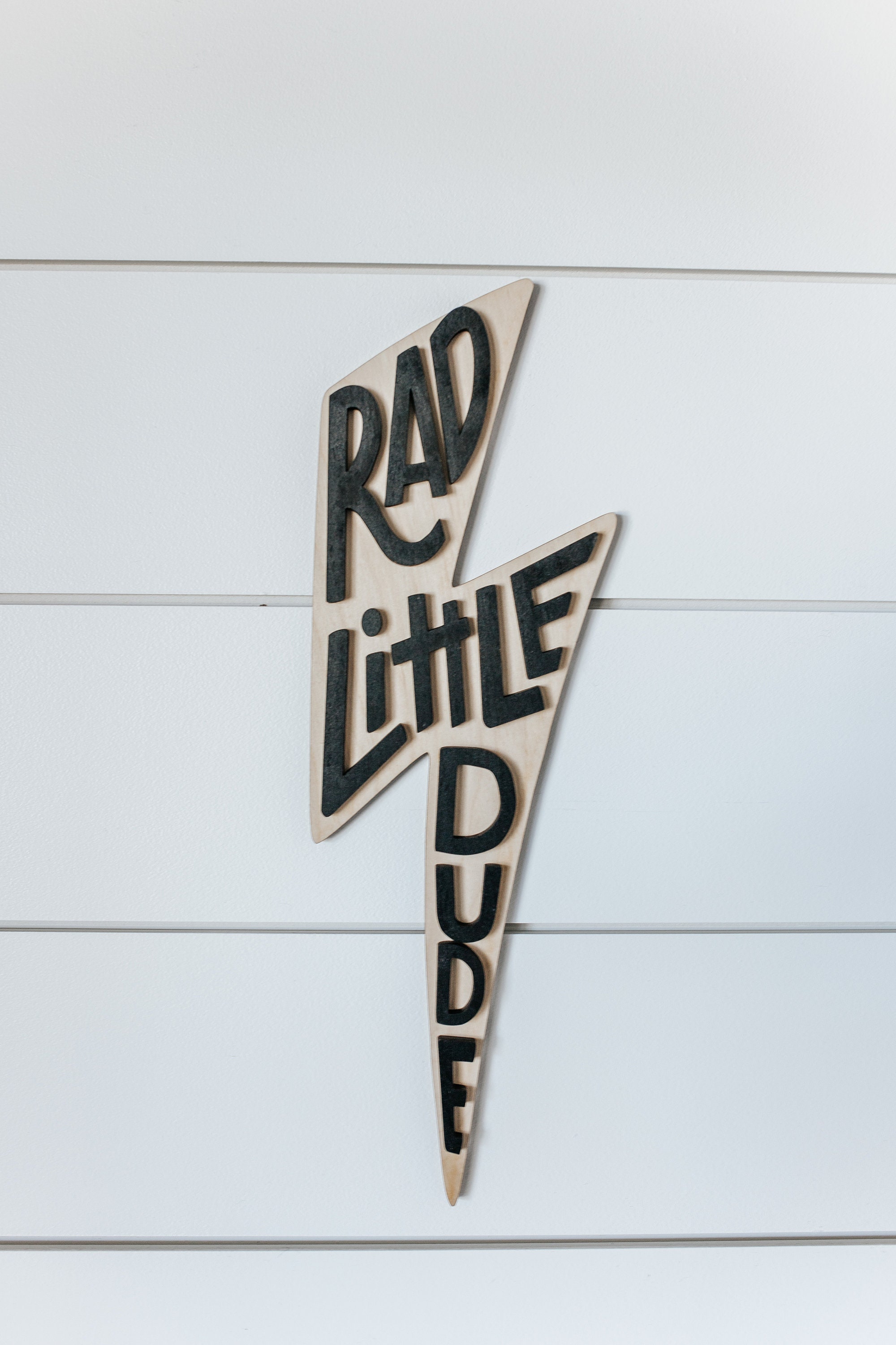 Rad Little Dude Kids Room Lightening Bolt Sign Boys Room Raw - Etsy