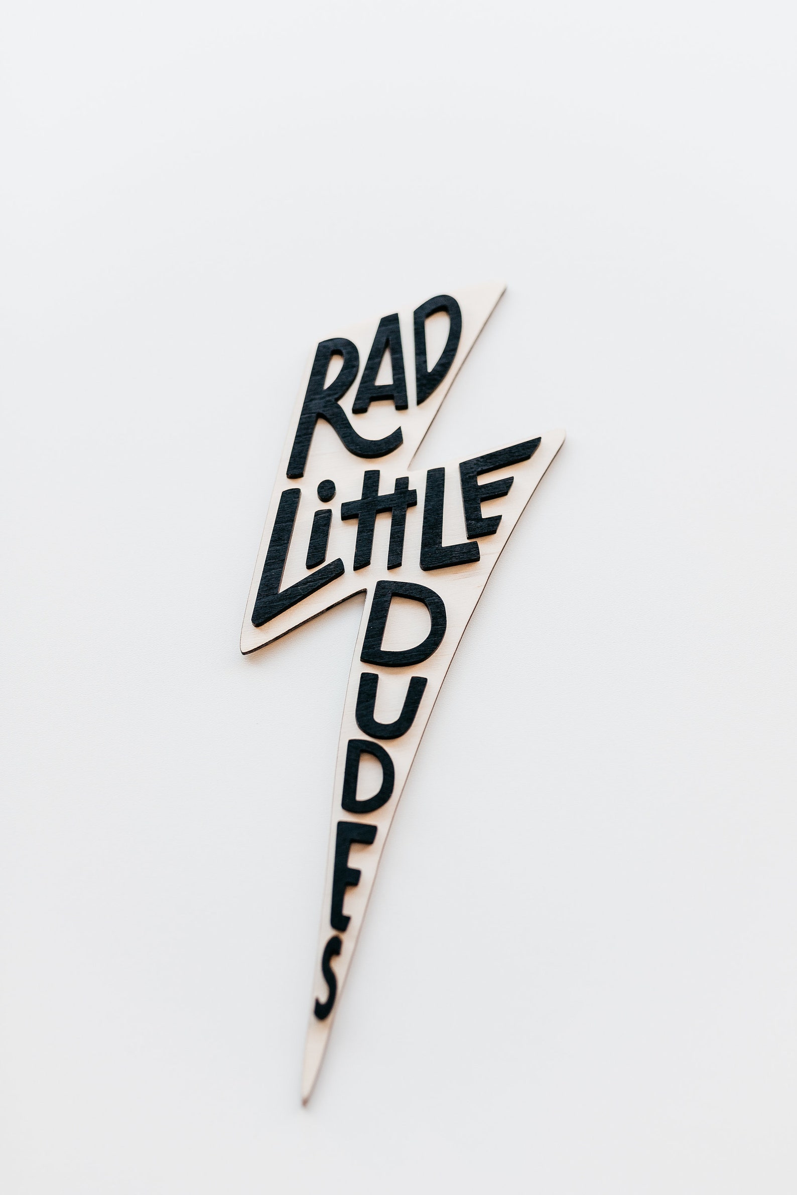 Rad Little Dudes Kids Room Lightening Bolt Sign Boys Room Raw - Etsy