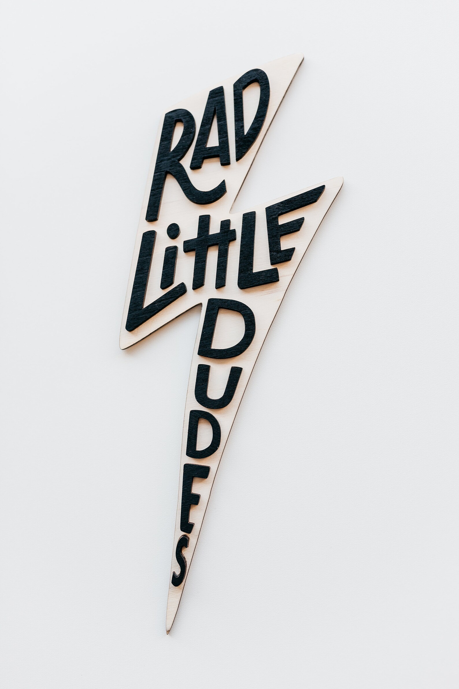 Rad Little Dudes Kids Room Lightening Bolt Sign Boys Room Raw - Etsy