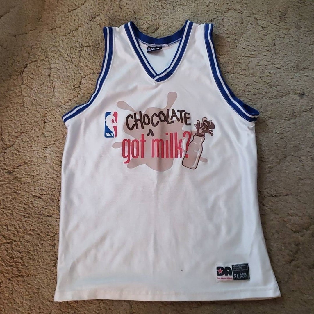 Vintagenbagot chocolate Milk Basketball Jersey Youth Sz M 10/1 - Etsy