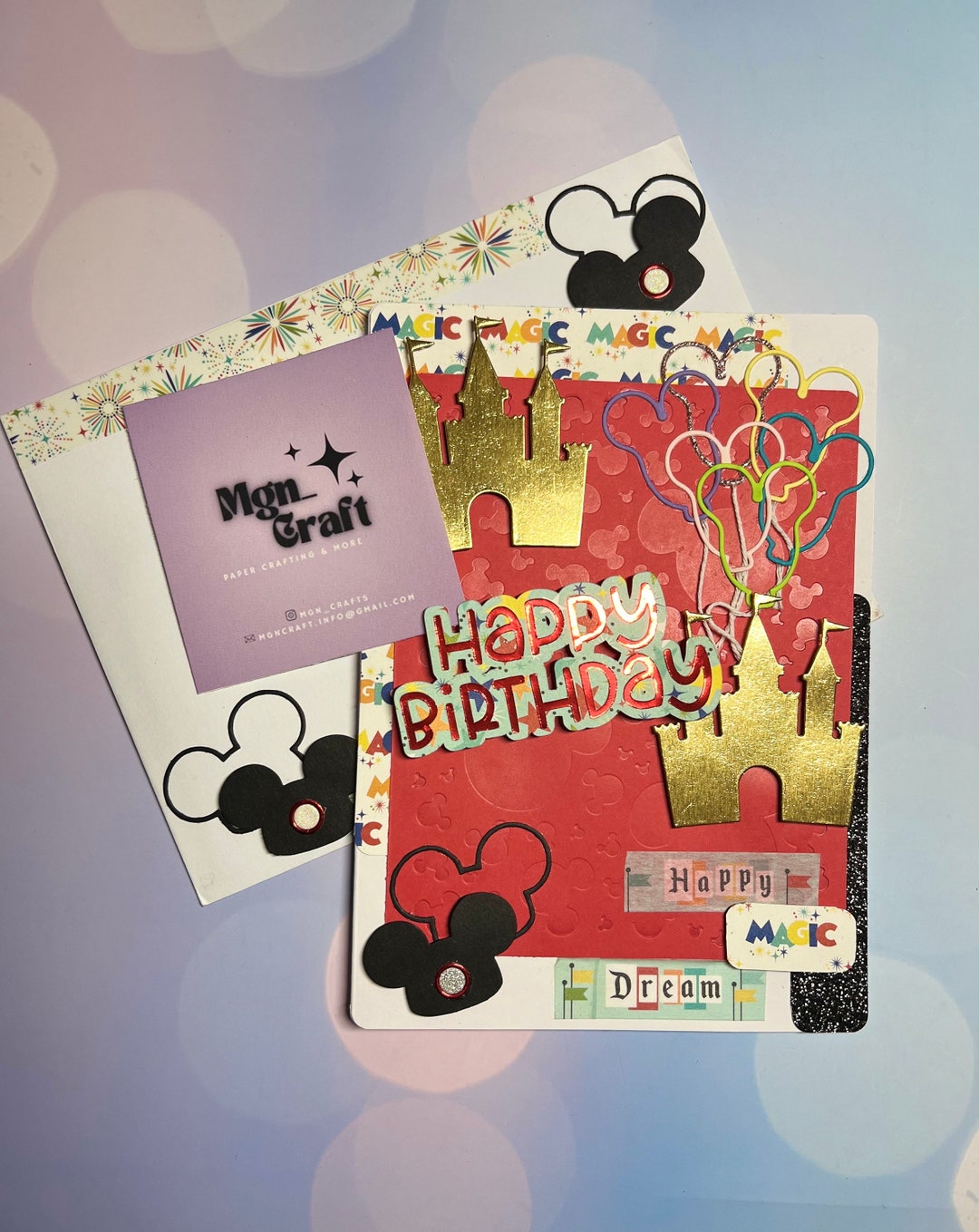 Magical Theme Park Card - Etsy