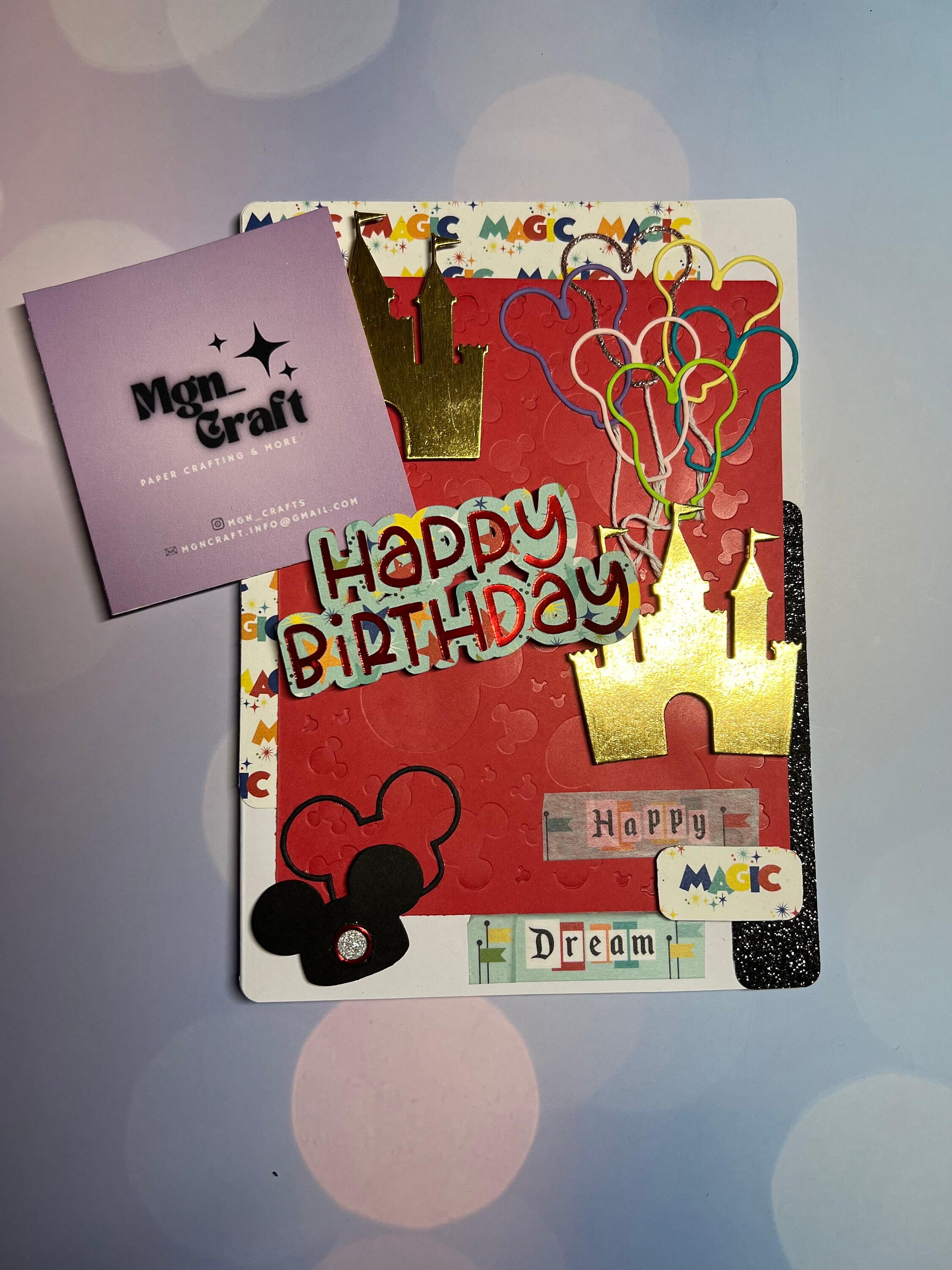 Magical Theme Park Card - Etsy