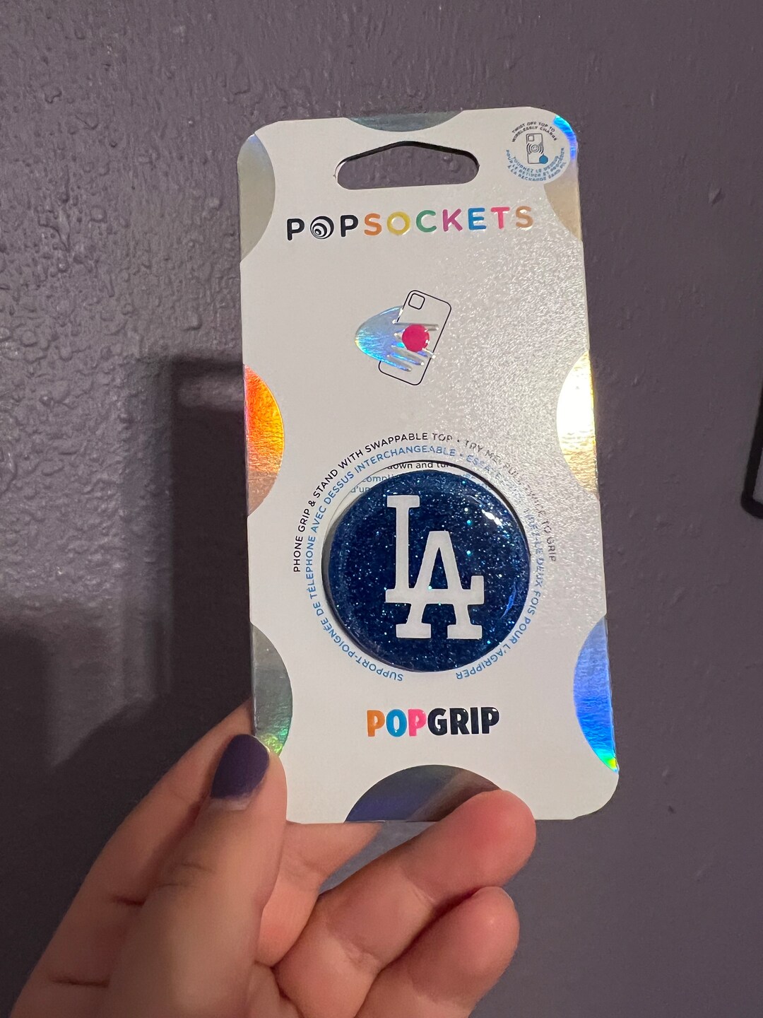 Dodger Themed Pop Socket Phone Grip Cellphone Holder Baseball Theme - Etsy
