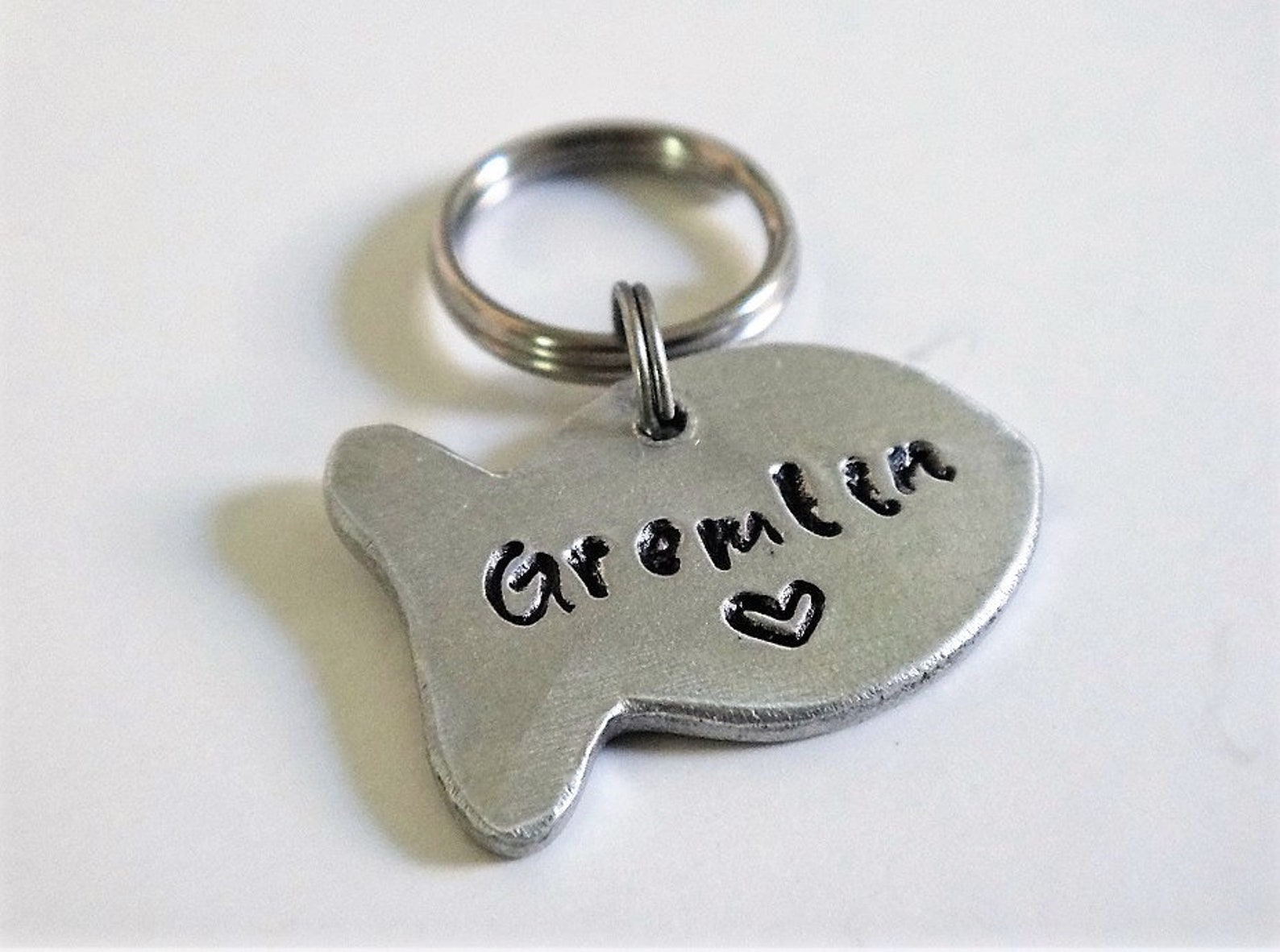 Small Dog Tag Cat Tag Fish Shaped Pet ID Tag Ocean - Etsy