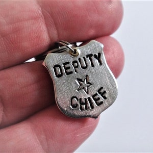 Small Dog Tag - Cat Tag - Police Badge Pet ID Tag - Sheriff Themed Pet ...
