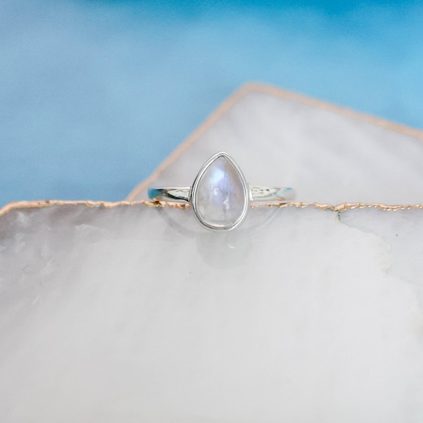 Moonstone Ring - Etsy