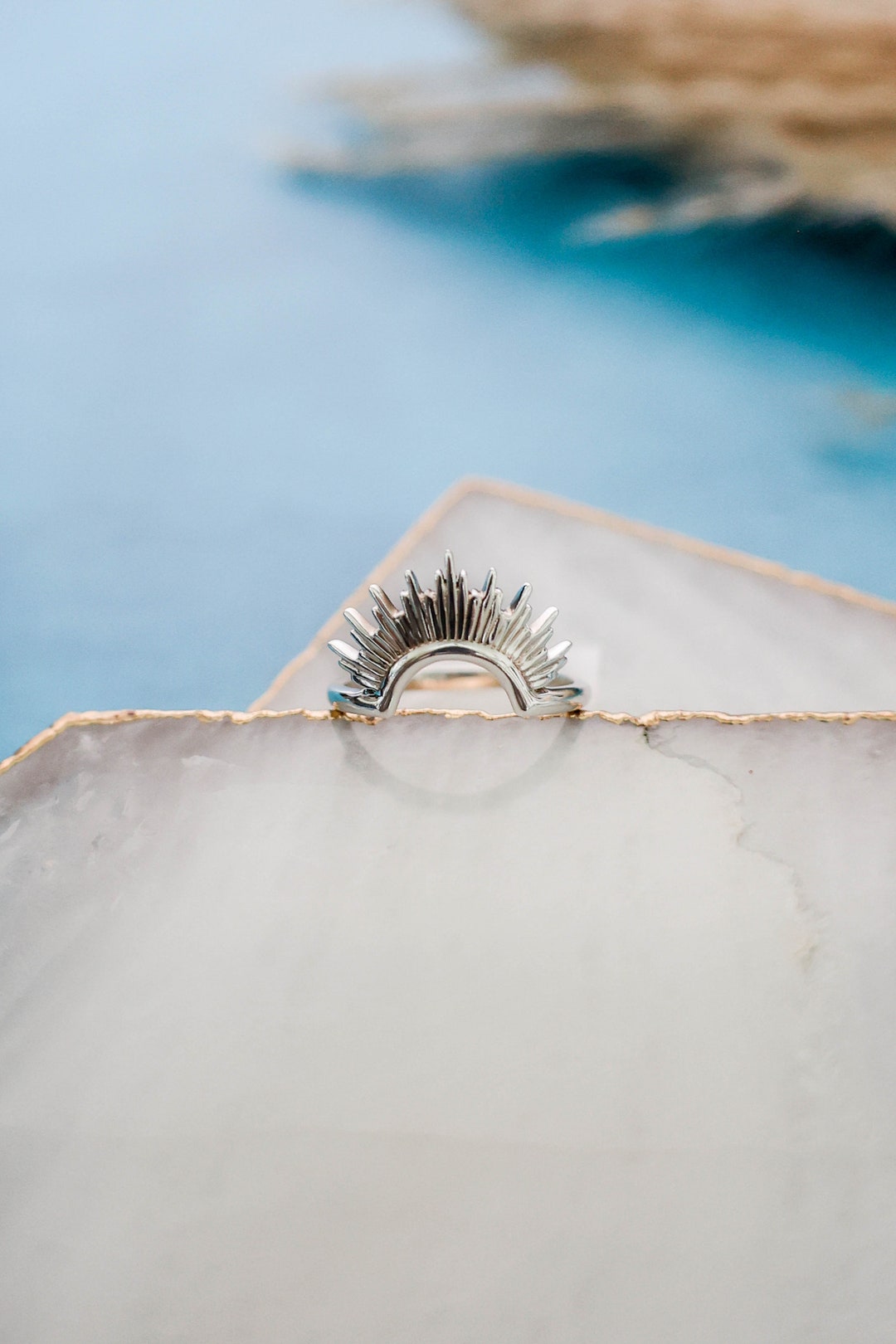 Sunburst Ring, Stackable Rings, Sterling Silver Ring, Stackable Rings ...