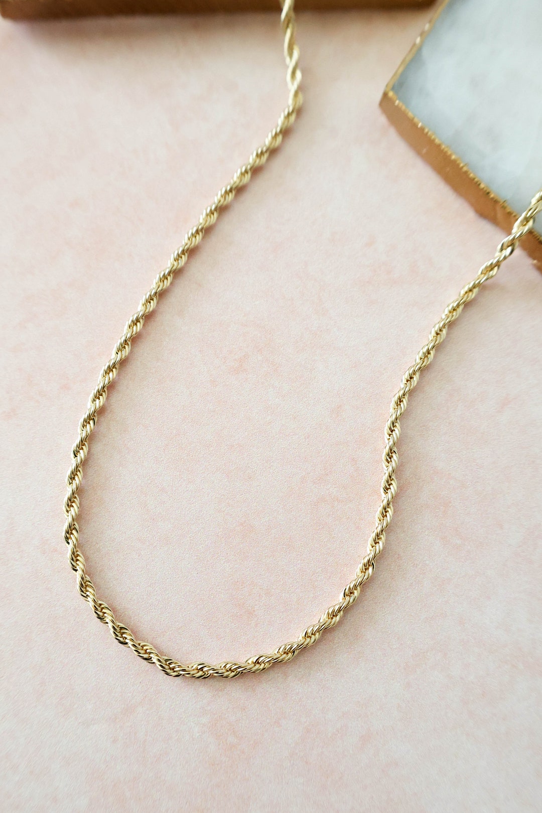 Gold Filled Rope Chain Necklace, Rope Chain, Women's Gold Chain, 18k ...