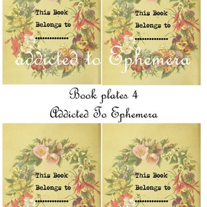 This Journal/book Belongs to Printable Book Plate Junk Journal - Etsy