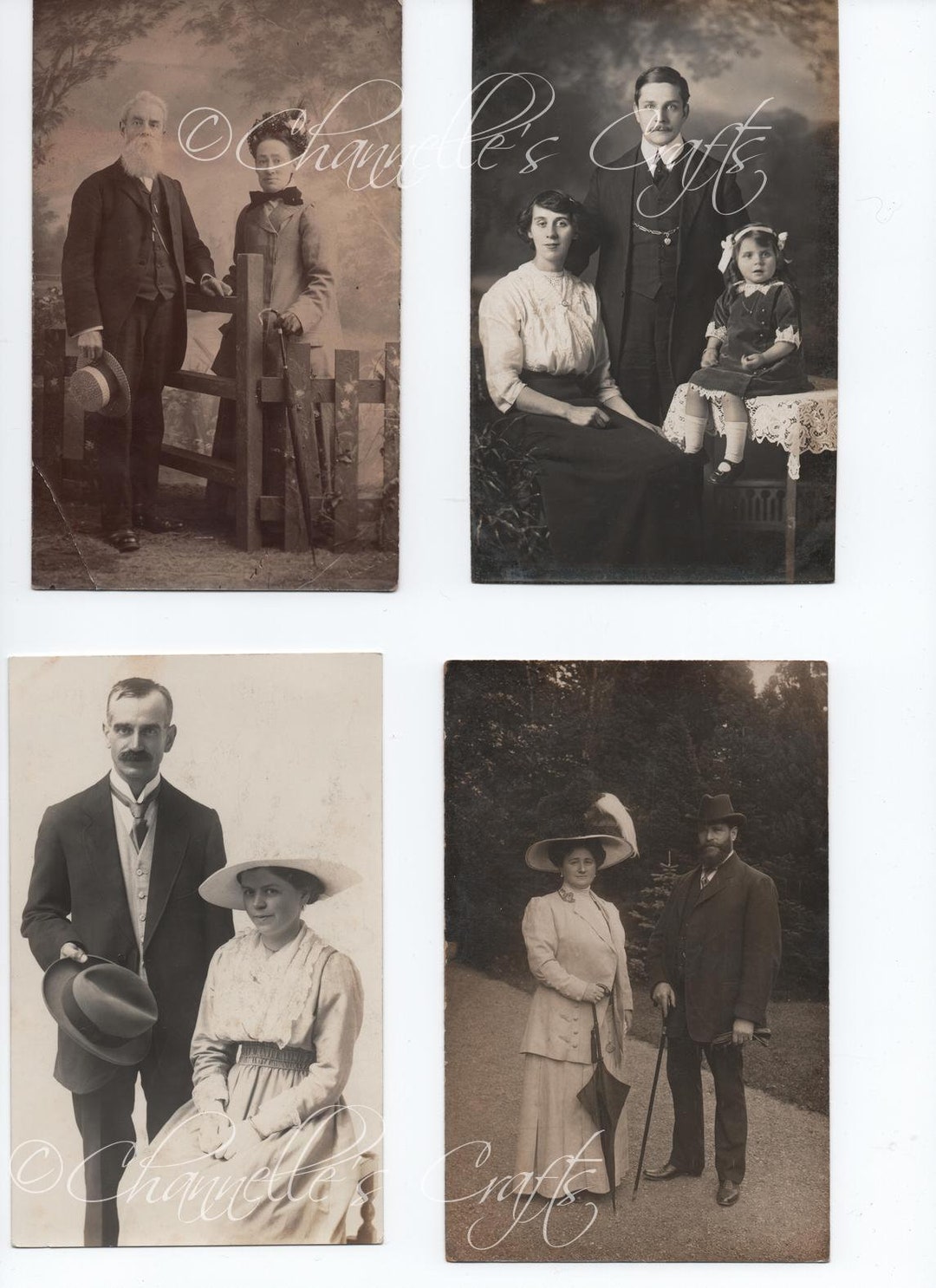 Digital Vintage Photo Postcards - Etsy