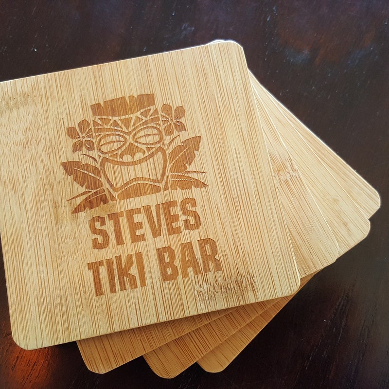 Tiki Bar Coasters - Etsy