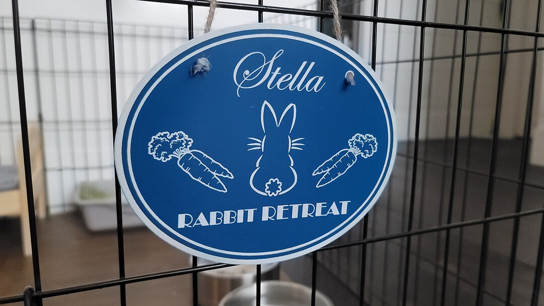 Personalized Pet Crate Name Sign Bunny Dog Cat Kennel - Etsy