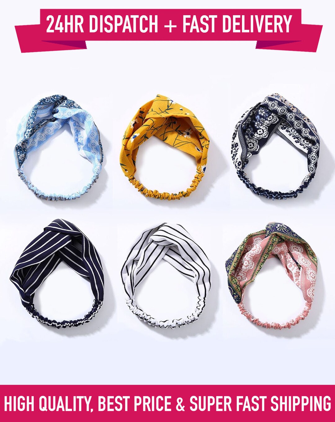 Twist Knot Pattern Headband Eastic Head Band - Etsy