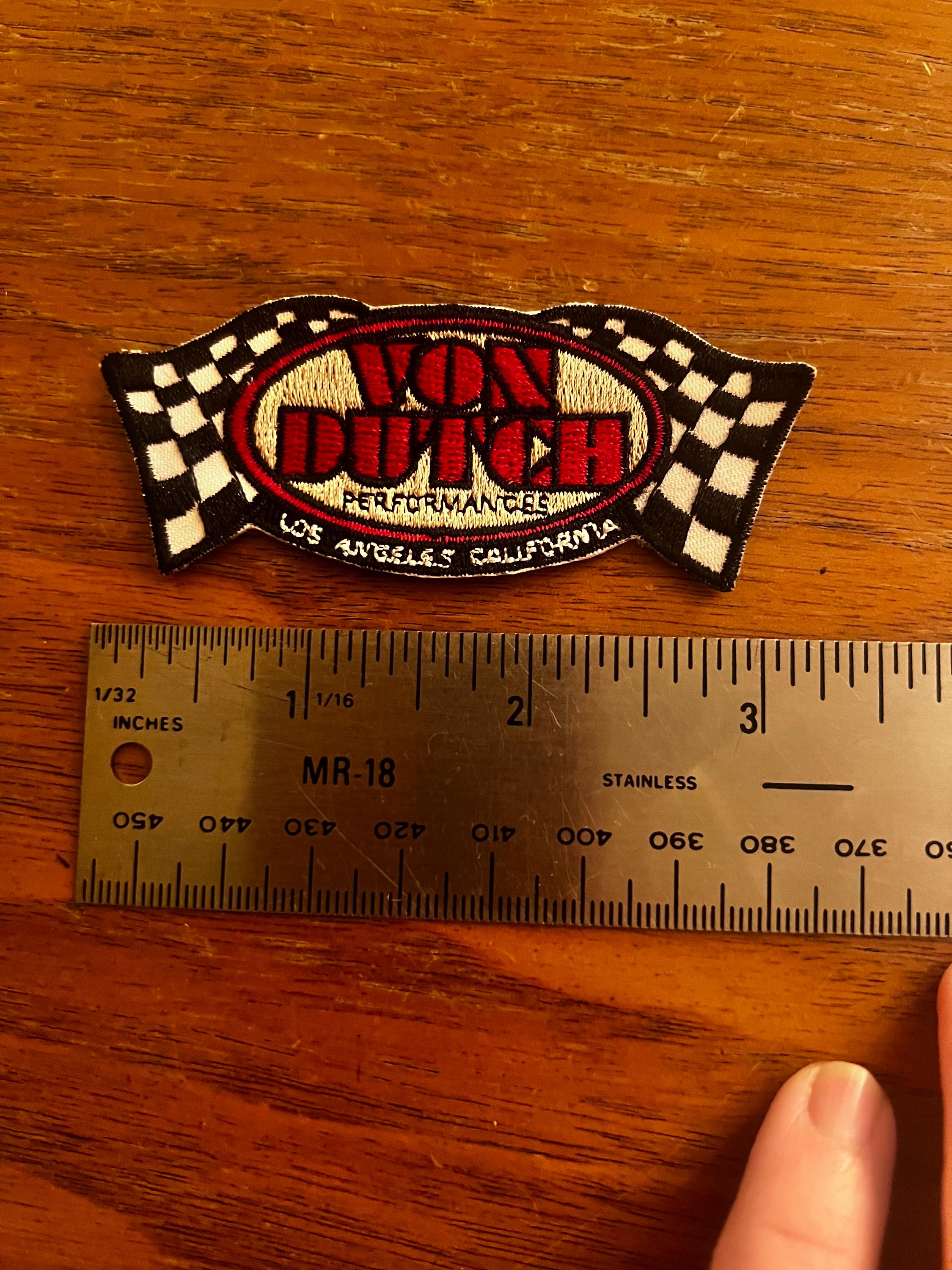 Vintage Von Dutch Race Patch 3” Checkers - Etsy