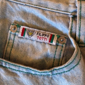 Vintage 80s Filippi Totti Graffiti Street Wear Jeans Hip Hop Size 3/4 ...