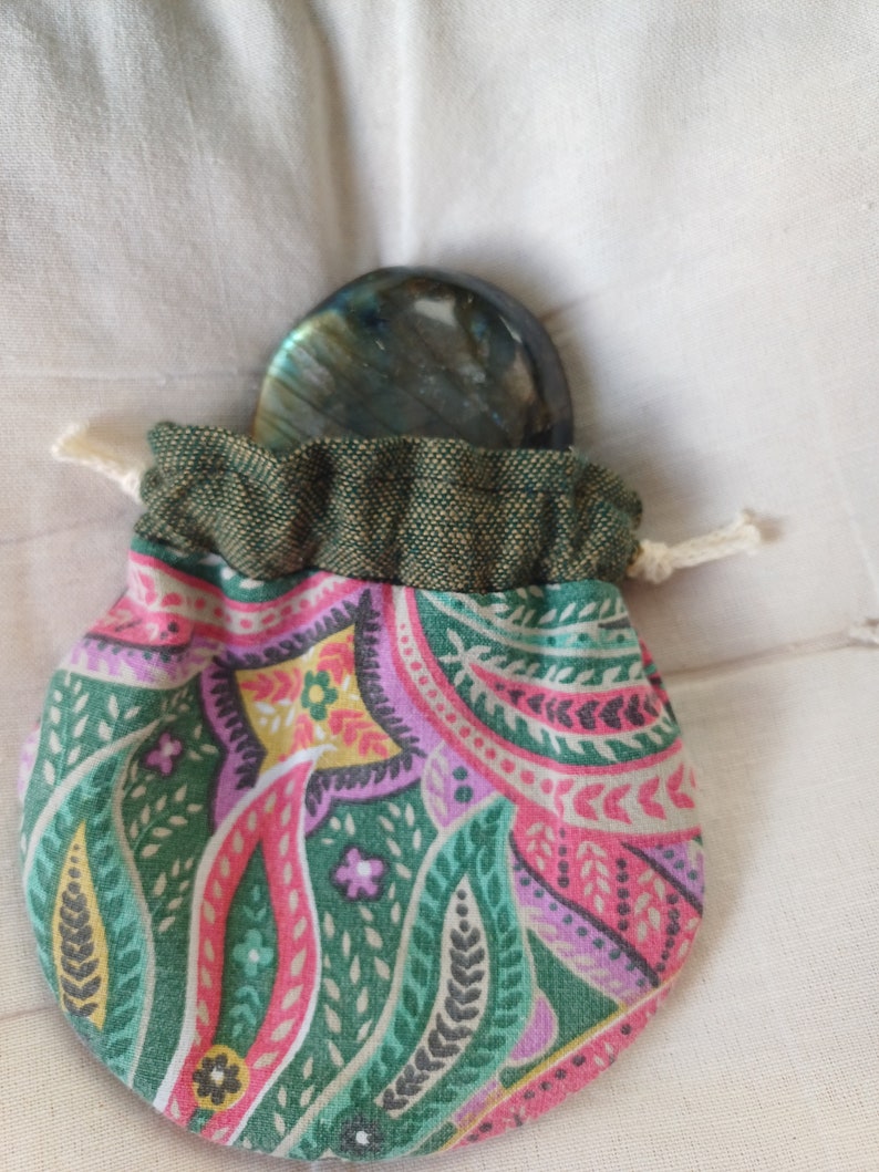 Jewelry Pouch/precious Stone Pouch/mini Drawstring Jewelry Bag/round ...