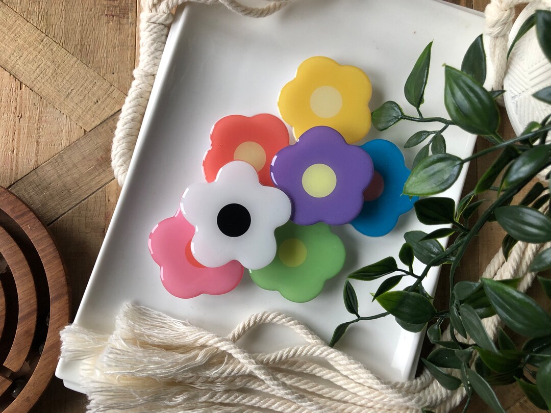 Flower Cell Phone Grip - Phone Holder - Griptok Flower Phone Grip - Etsy