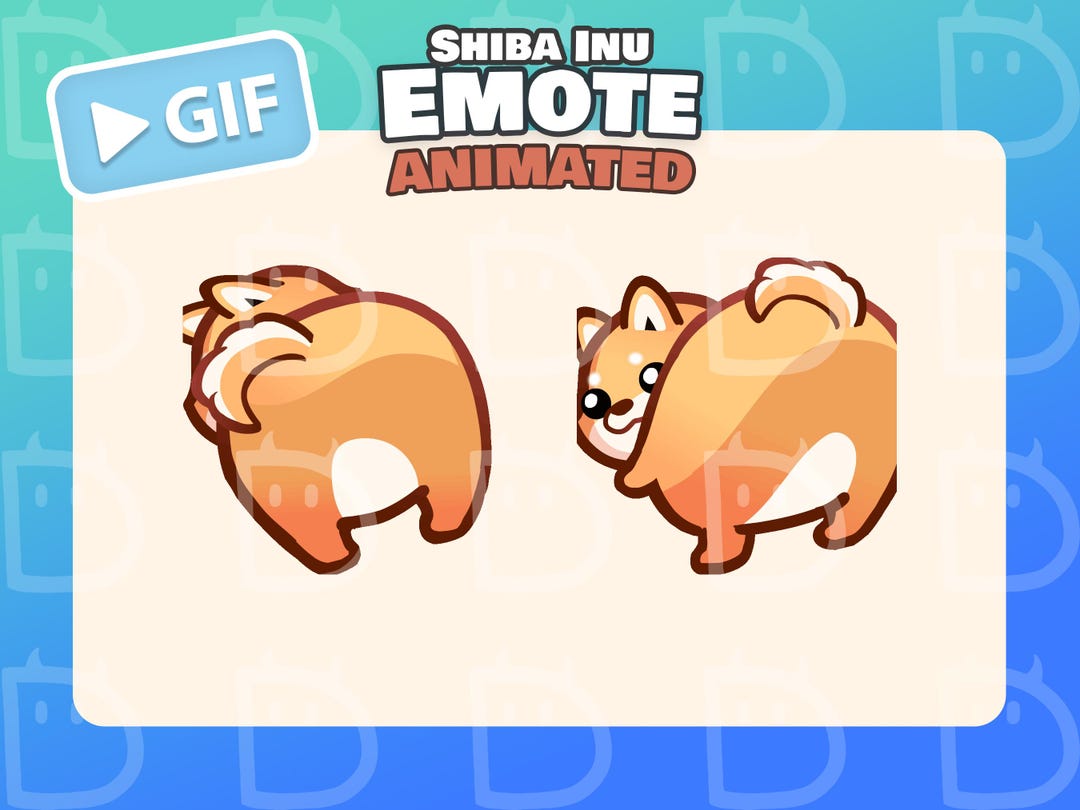 Animated Shiba Inu Bum Dance Emote (1) – Funny Twerk Dog Shake Twitch ...