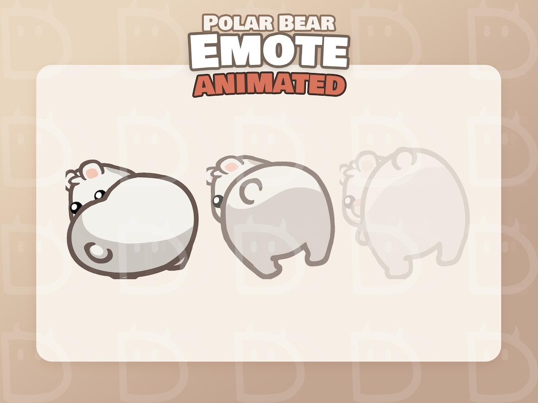 Animated Polar Bear Bum Dance Emote (1) – Booty Shake Funny Twitch ...