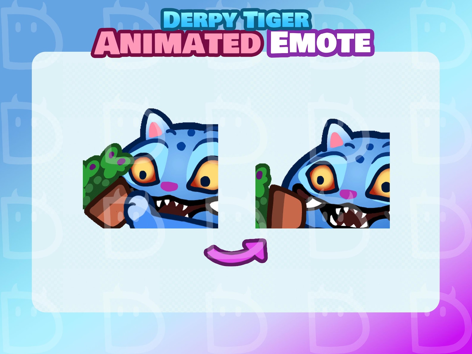 Derpy Tiger Fail Emote - Animated Funny Plant Fail for Twitch and ...