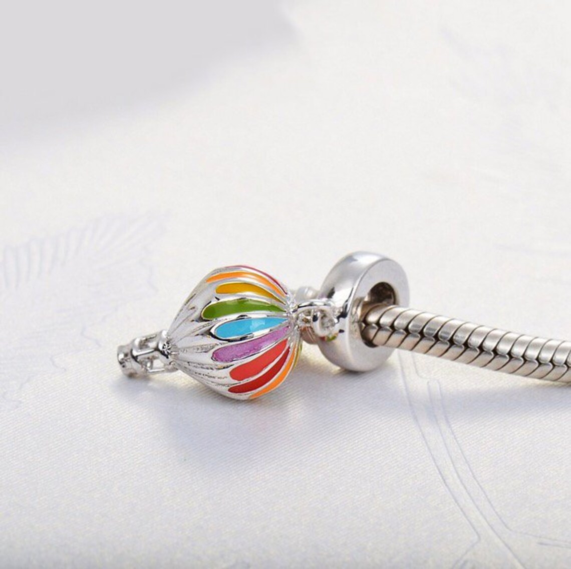 Rainbow Hot Air Balloon Never Change Color Beads Charms 100% - Etsy