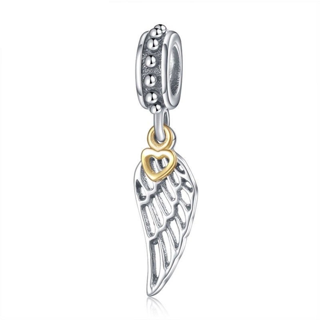 New Love & Guidance Dangle Charm Angel Wing Feathers 925 - Etsy