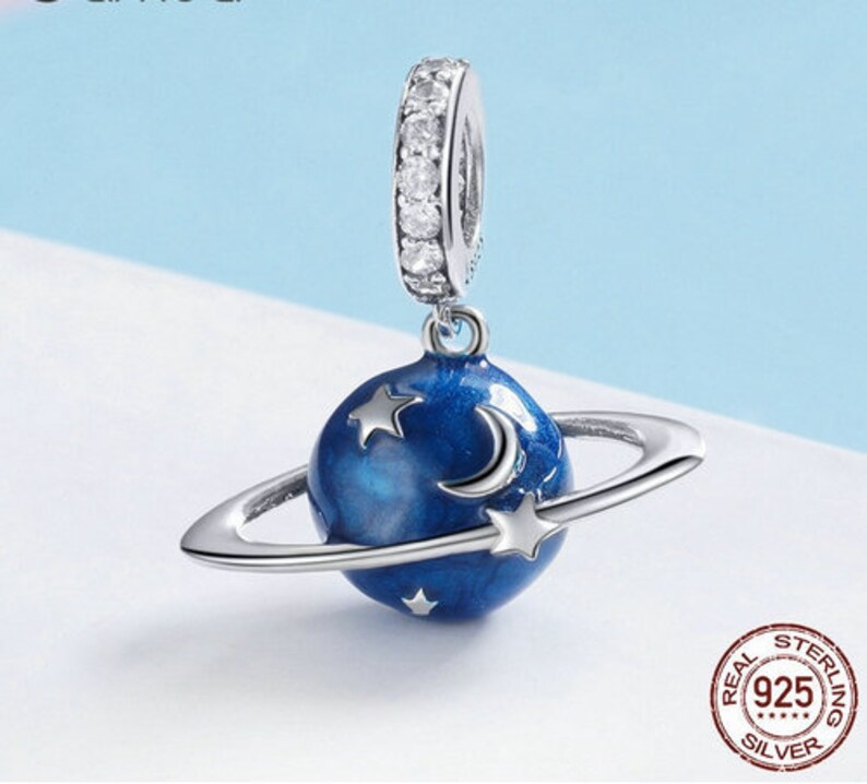 100% Genuine 925 Sterling Silver Secret Planet Moon Star - Etsy