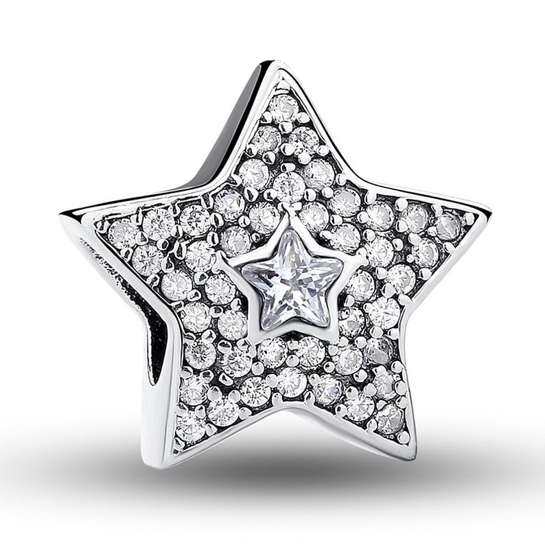 Dazzling Clear CZ Charm Beads 100% Authentic 925 Sterling - Etsy
