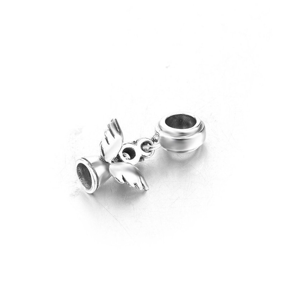 Angel Original Charms With White CZ Fit European & Pandora - Etsy