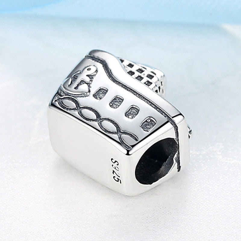 New Cruise Ship Charm 100% 925 Sterling Silver Fit Pandora - Etsy