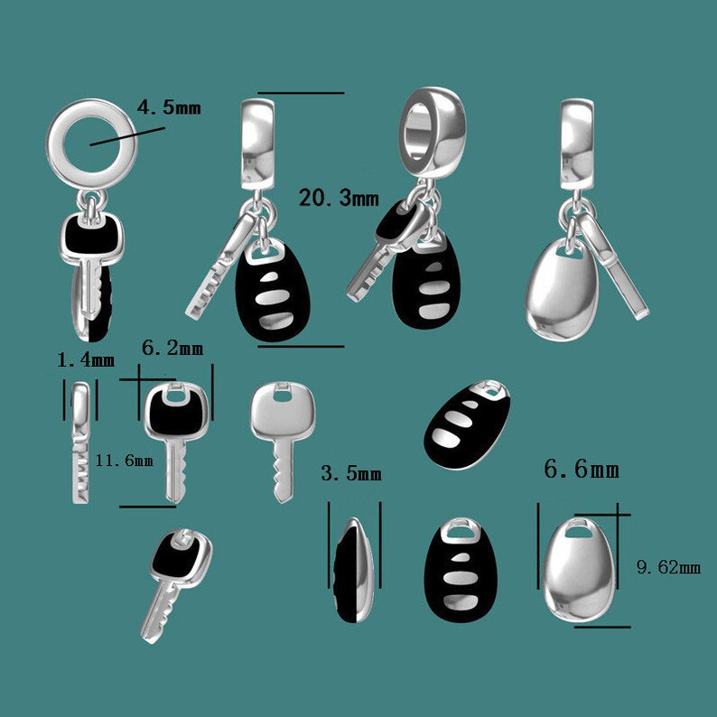 New Car Key Charms Love My Car Charm Beads Fit Pandora | Etsy