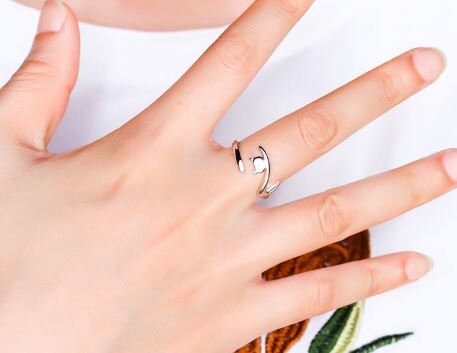 Sticky Cat 925 Sterling Silver Cat With Long Tail Finger Ring - Etsy