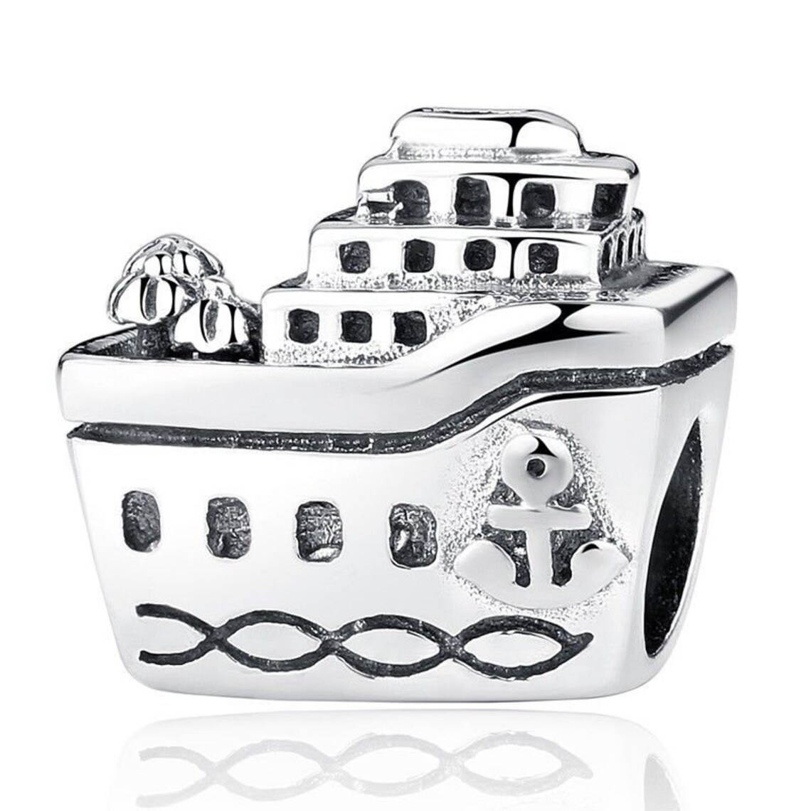 New Cruise Ship Charm 100% 925 Sterling Silver Fit Pandora - Etsy