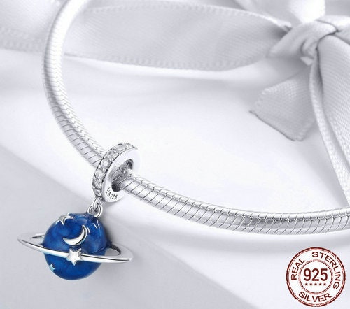 100% Genuine 925 Sterling Silver Secret Planet Moon Star | Etsy