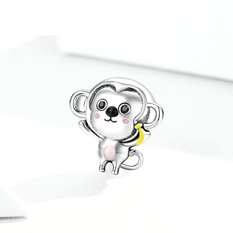 Little Monkey Metal Beads 925 Sterling Silver Bead Charm Fit - Etsy