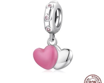 Pandora Double Heart Necklace - Etsy