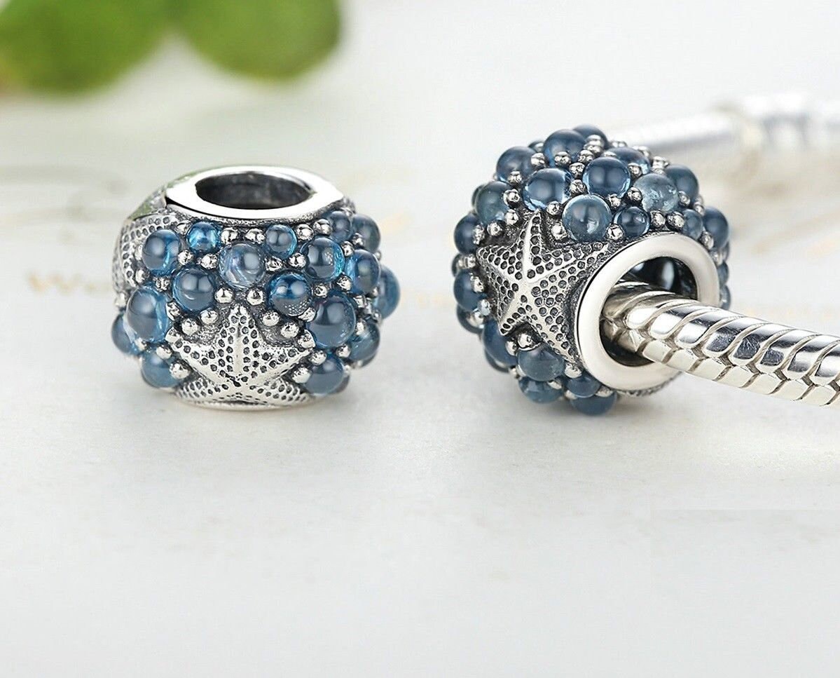 Oceanic Starfish Bubbles of Water of a Wonderful Blue Beads - Etsy