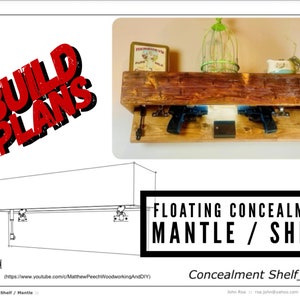 Floating Concealment Mantle Plans / Woodworking Plans Floating ...